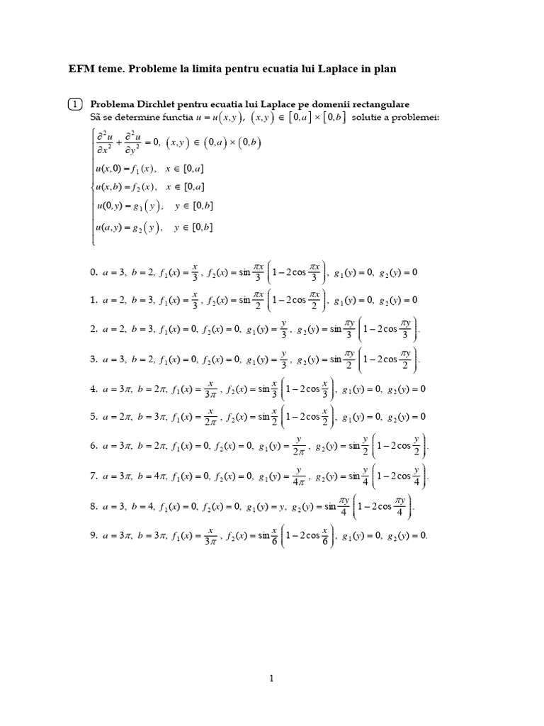 Efm Teme Laplace | PDF