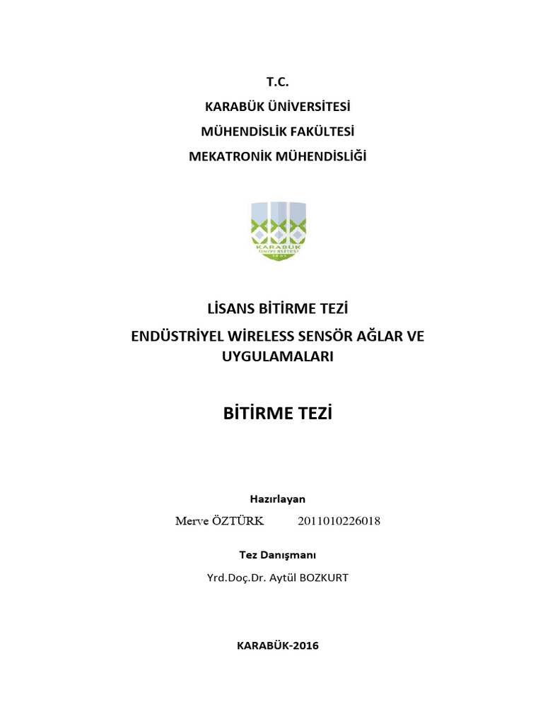 Endustriyel_Wireless_Sensor_Aglari_ve_Uygulamalari-Merve_OZTURK | PDF