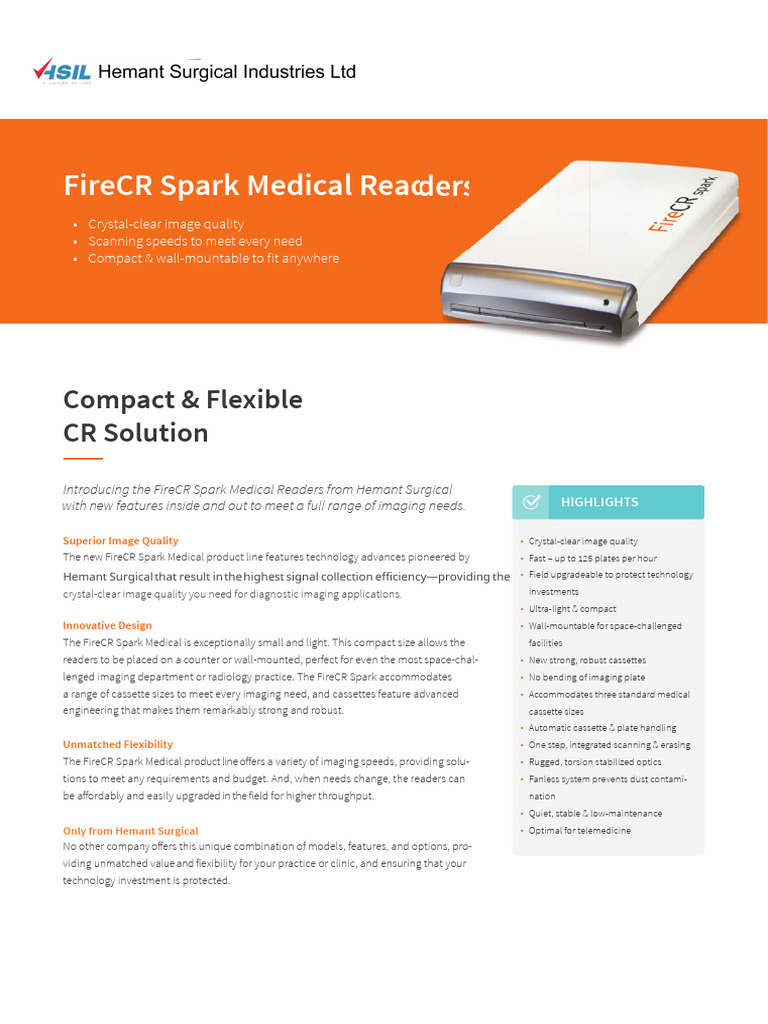 FireCR Spark - Hemant Surgical | PDF