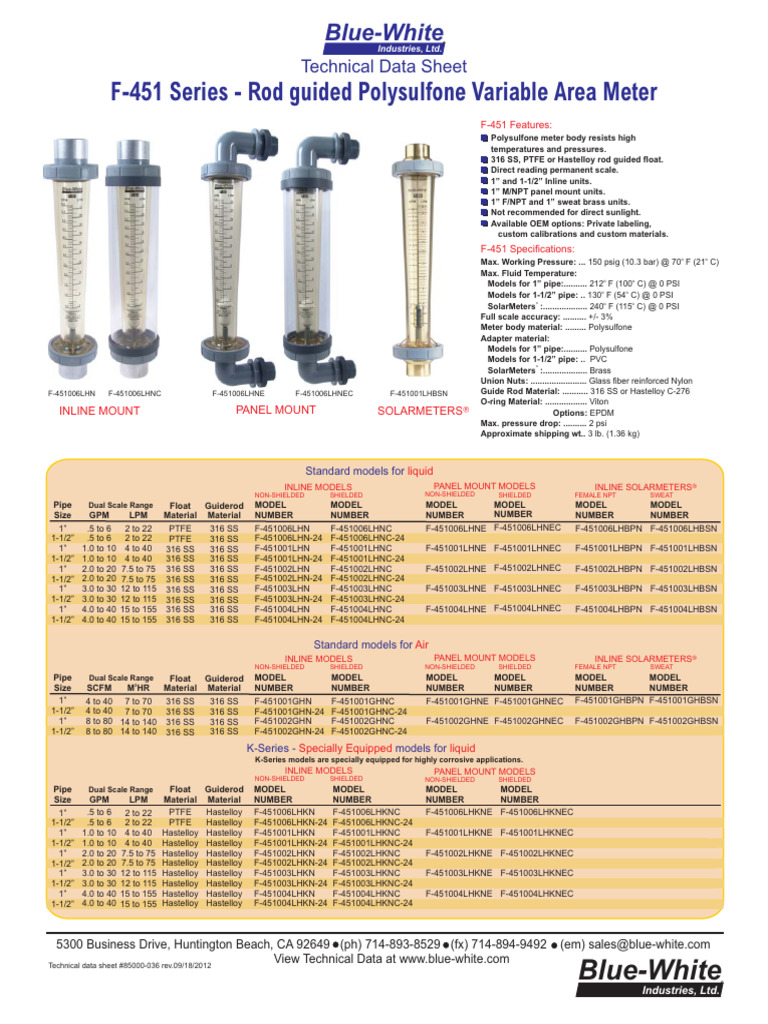 Blue White - F-451 | PDF