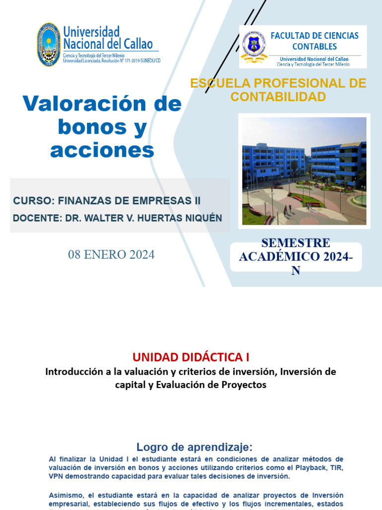Semana Ii Valuación de Bonos y Acciones | PDF | Compartir (Finanzas) | Corporaciones