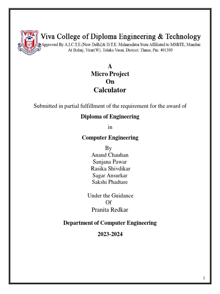 AJP Microproject | PDF