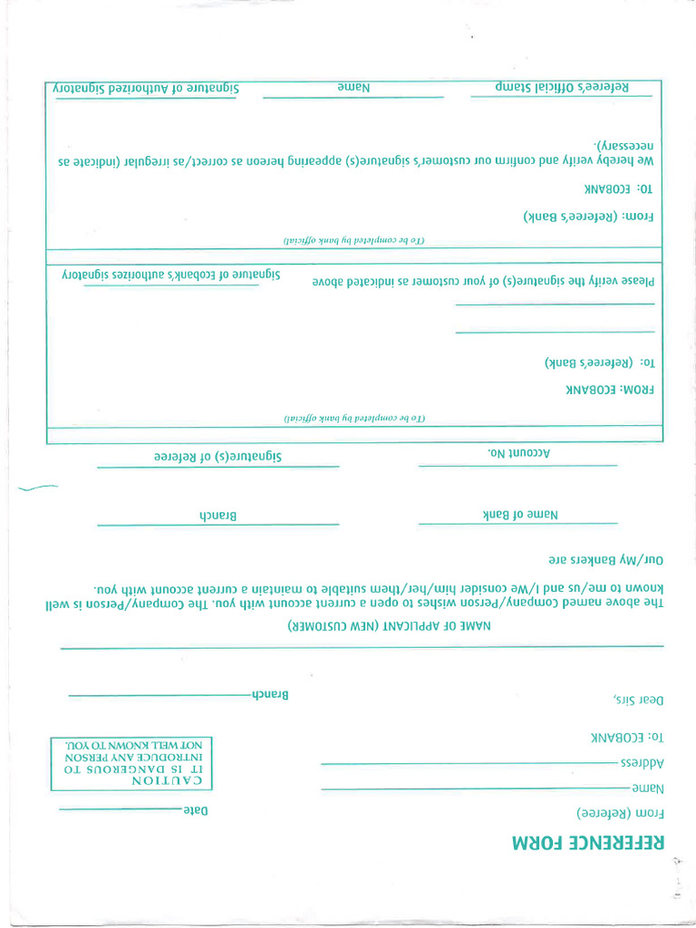 Reference Form | PDF