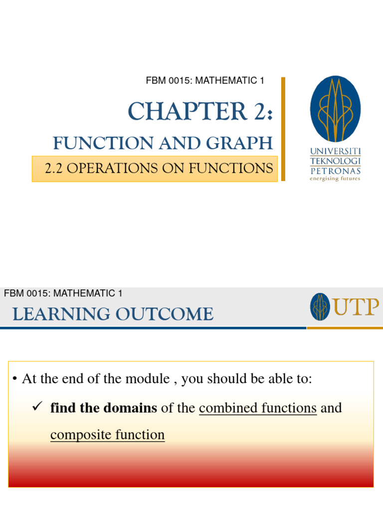 2.2 Operation On Functions | PDF | Teaching Methods & Materials | Computers