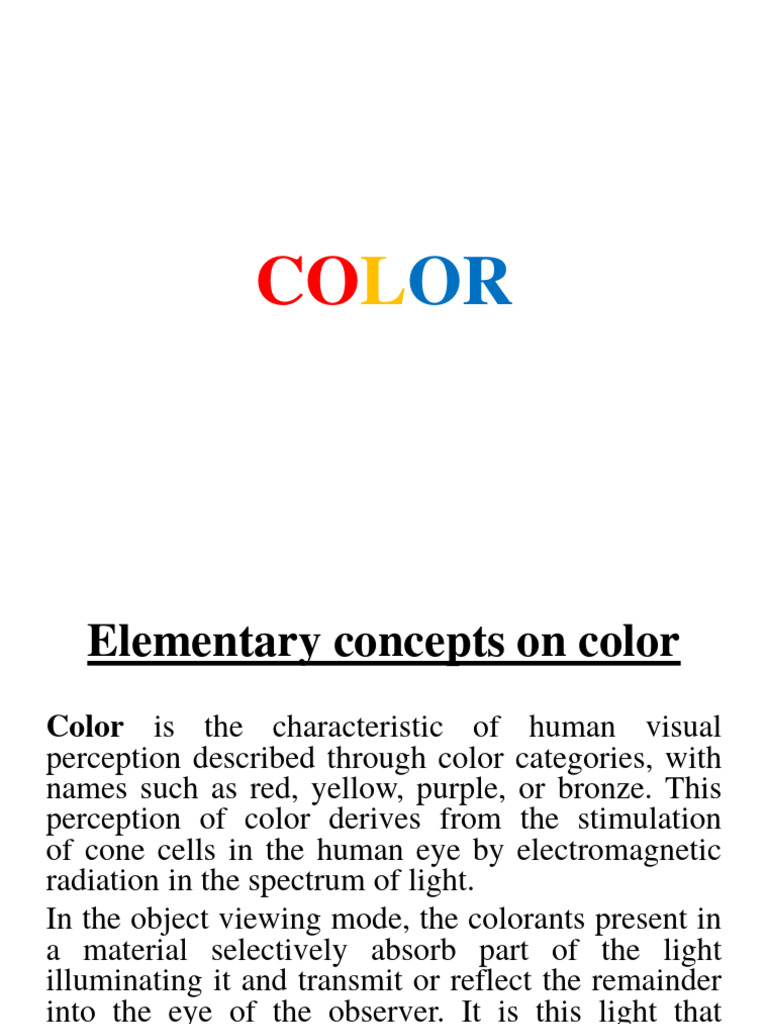 Color and Dye Structure PDF | PDF | Color | Chromophore
