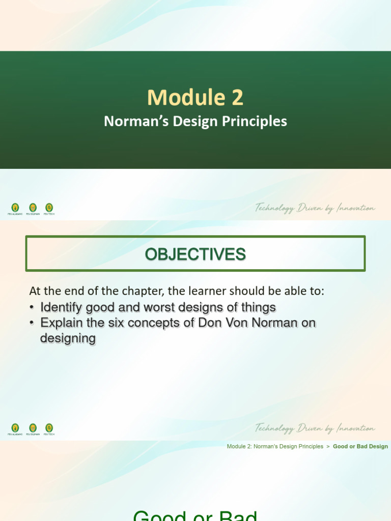 M2 - Normans Design Principles | PDF
