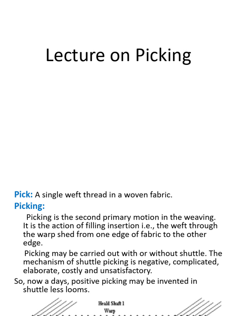 Picking | PDF