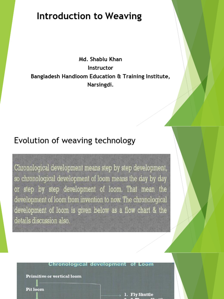 Introduction To Weaving | PDF