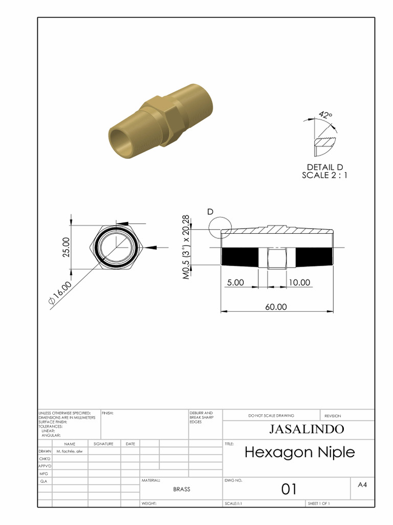 Hexagon Niple - Sheet1 | PDF