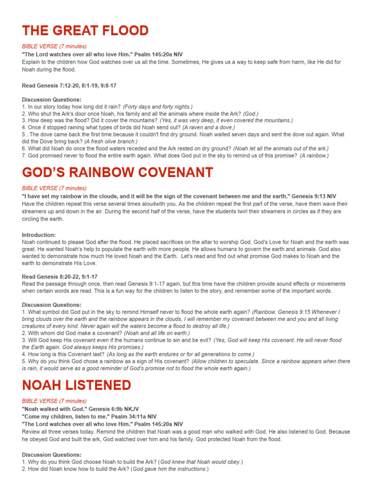 Noah Pdf Genesis Flood Narrative Noah