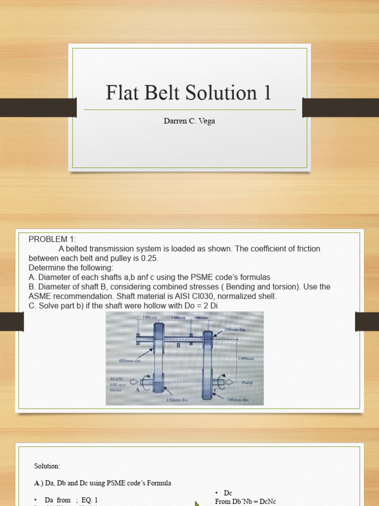 Flat Belt Solution 1 | Download Free PDF | Belt (Mechanical ...
