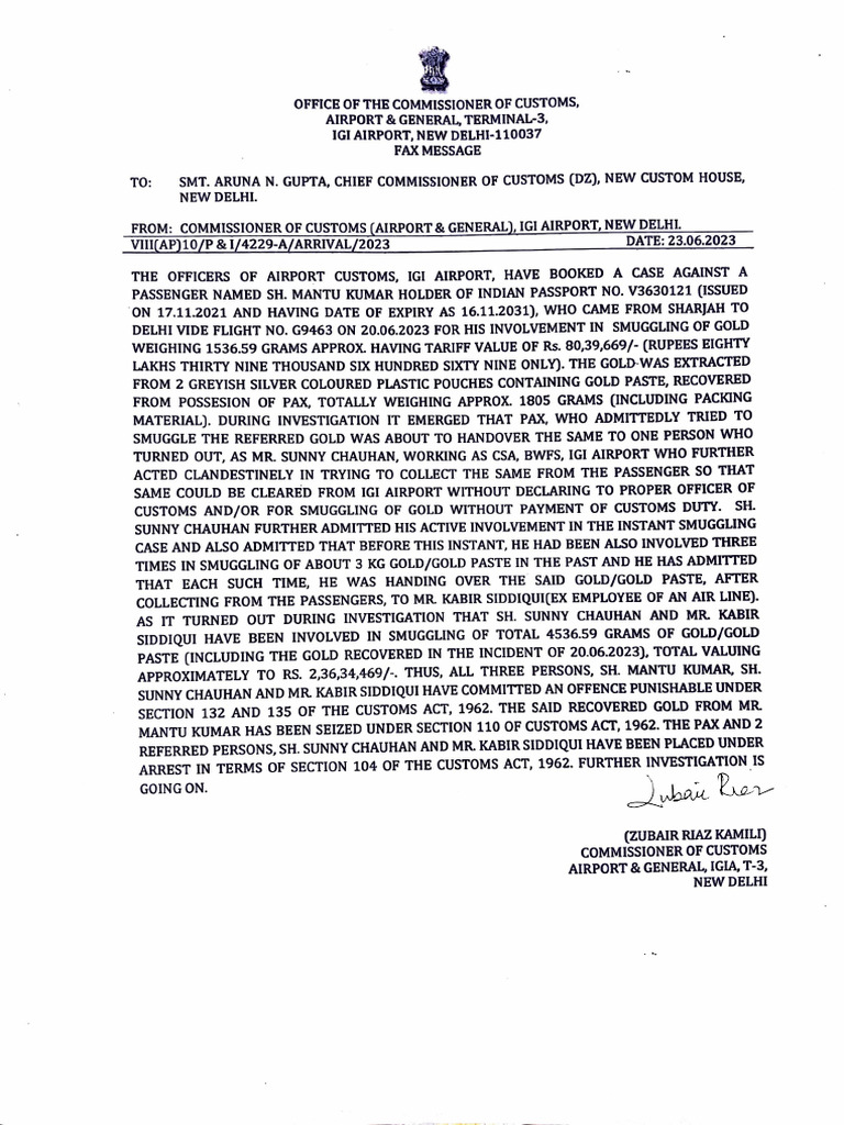 Fax Message PDF | PDF