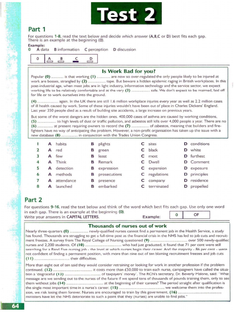 CAE Practice 2 | PDF