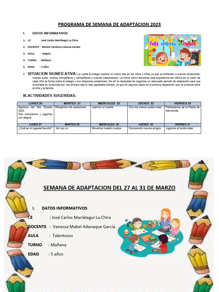 Semana 2 Adaptacion | PDF