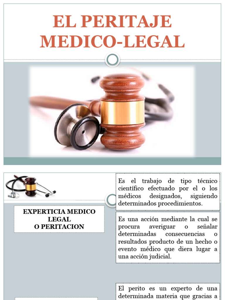 EL PERITAJE MEDICO-LEGAL | PDF