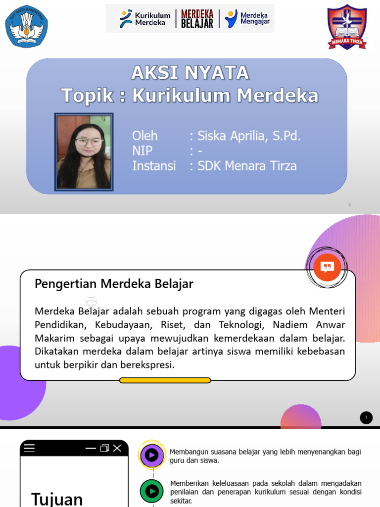 Aksi Nyata Siska Kurikulum Merdeka | PDF