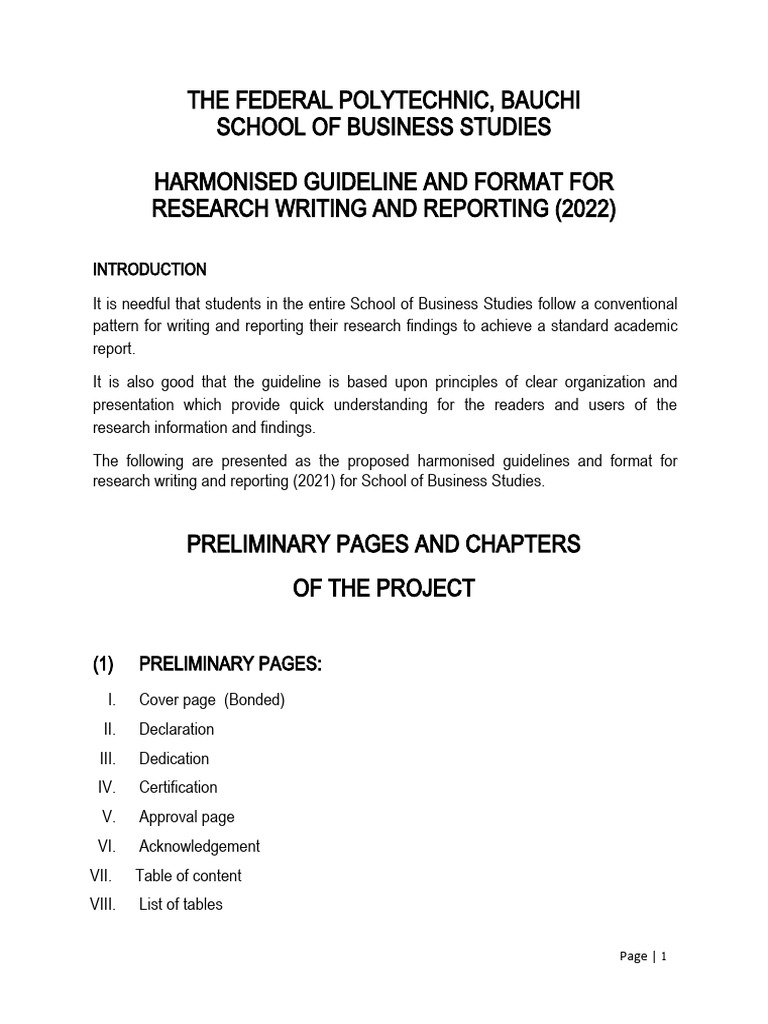 ND and HND Project Guideline Updated | PDF