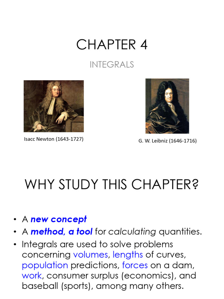 (Chap 4) Integrals | PDF | Integral | Mathematical Analysis