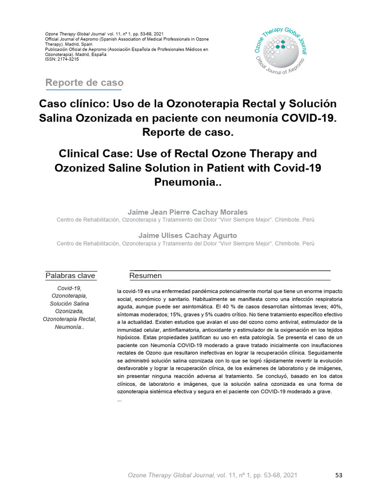 Reporte de Caso: Jaime Jean Pierre Cachay Morales Jaime Ulises Cachay ...