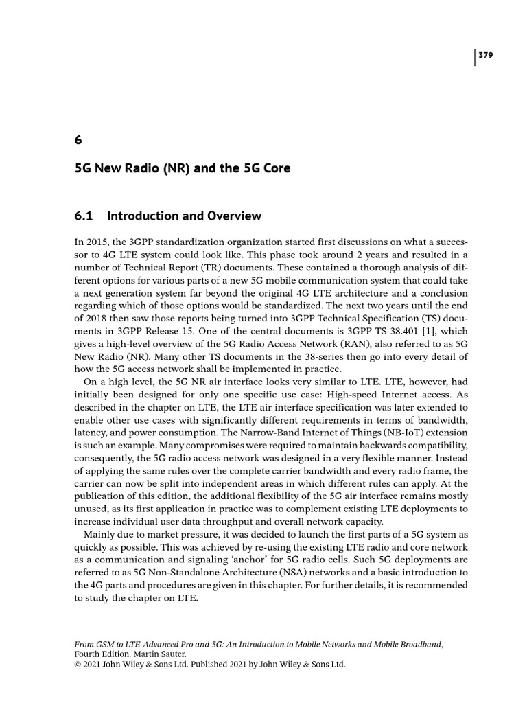 From GSM To LTE-Advanced Pro and 5G An Introduction To Mobile Networks and Mobile Broadband 4th ...