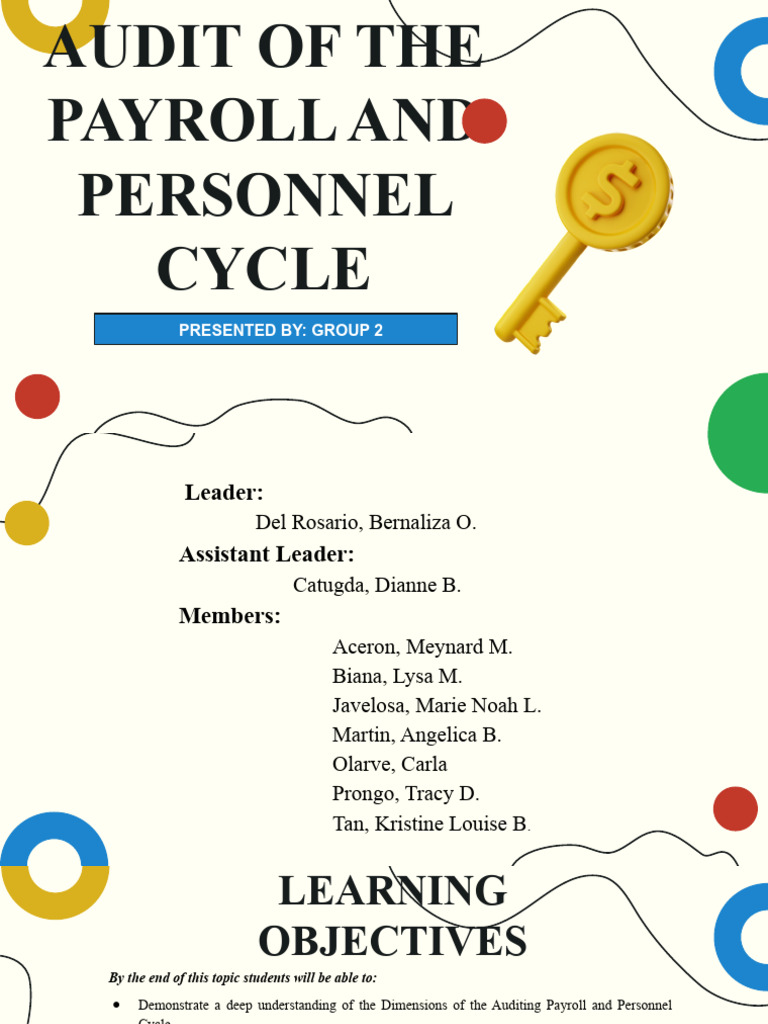 Group 2 Chapter 20 Audit of Payroll and Personnel Cycle | PDF | Payroll ...