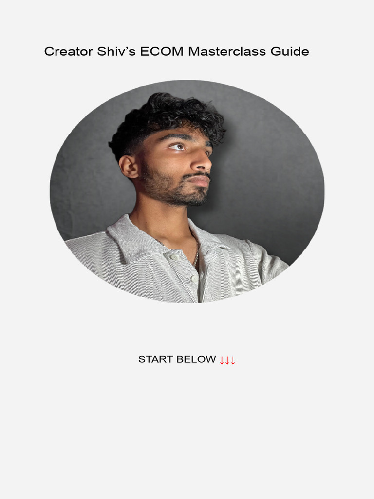 Ecom Masterclass Guide | PDF | Marketing