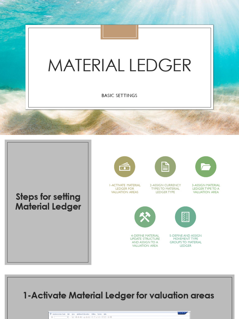 Active Material Ledger in SAP - 5 Steps Guide | PDF | Valuation ...