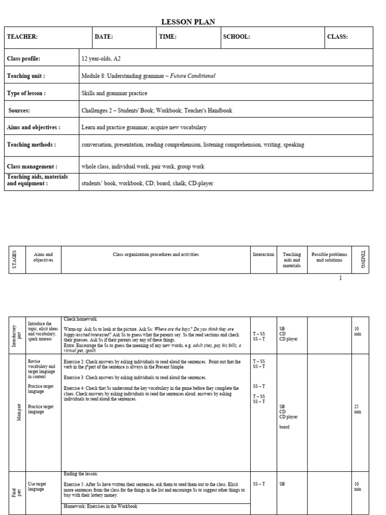 Challenges 2, Module 8, Lesson 4 | PDF | Reading Comprehension | Vocabulary