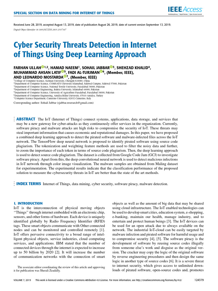 Cyber Security Threats Detection in Internet | PDF