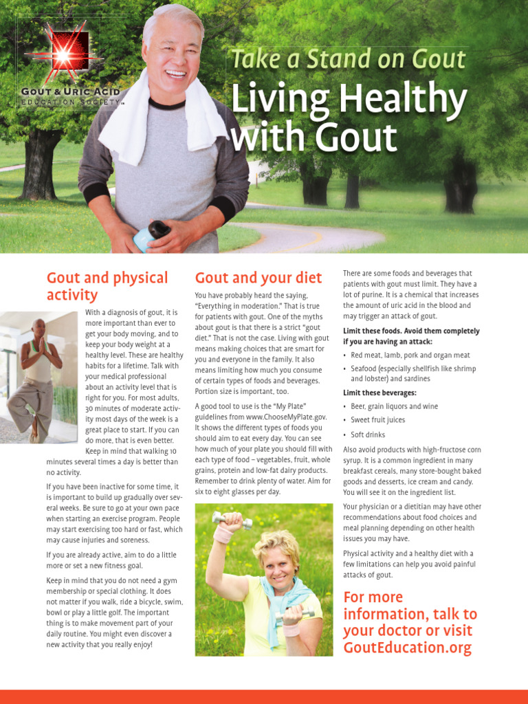 Living Healthy With Gout | PDF | Gout | Drink