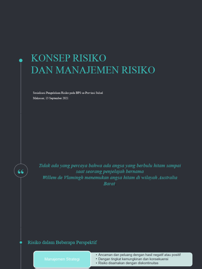 Konsep Risiko | PDF