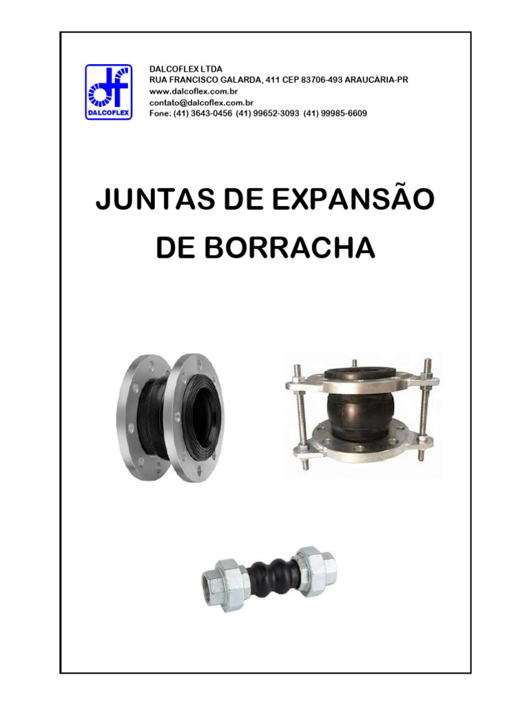 CATALOGO JUNTA DE EXPANSÃO DE BORRACHA-rev.1 | PDF | Ciências Físicas | Engenharia Mecânica