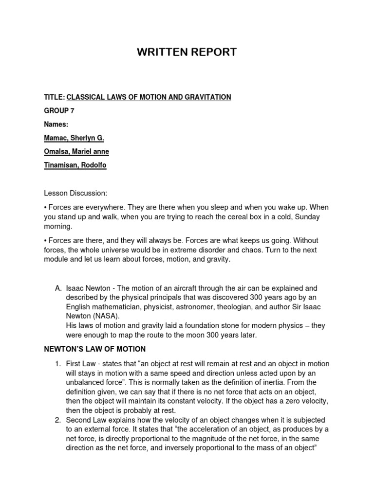 Written Report - Group 7 | PDF