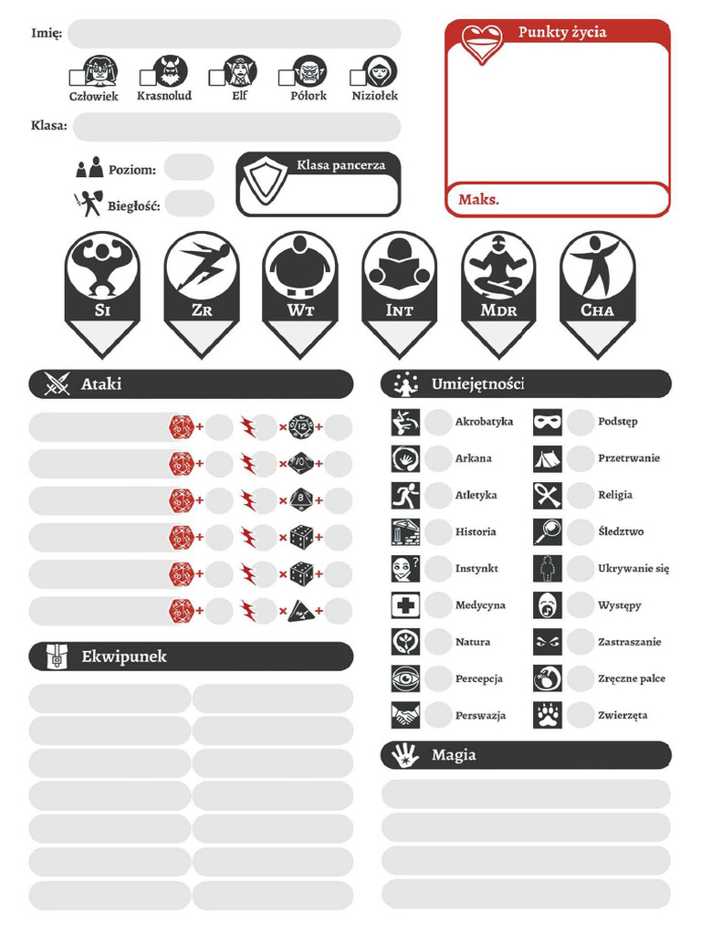 DND5 Uproszczona | PDF