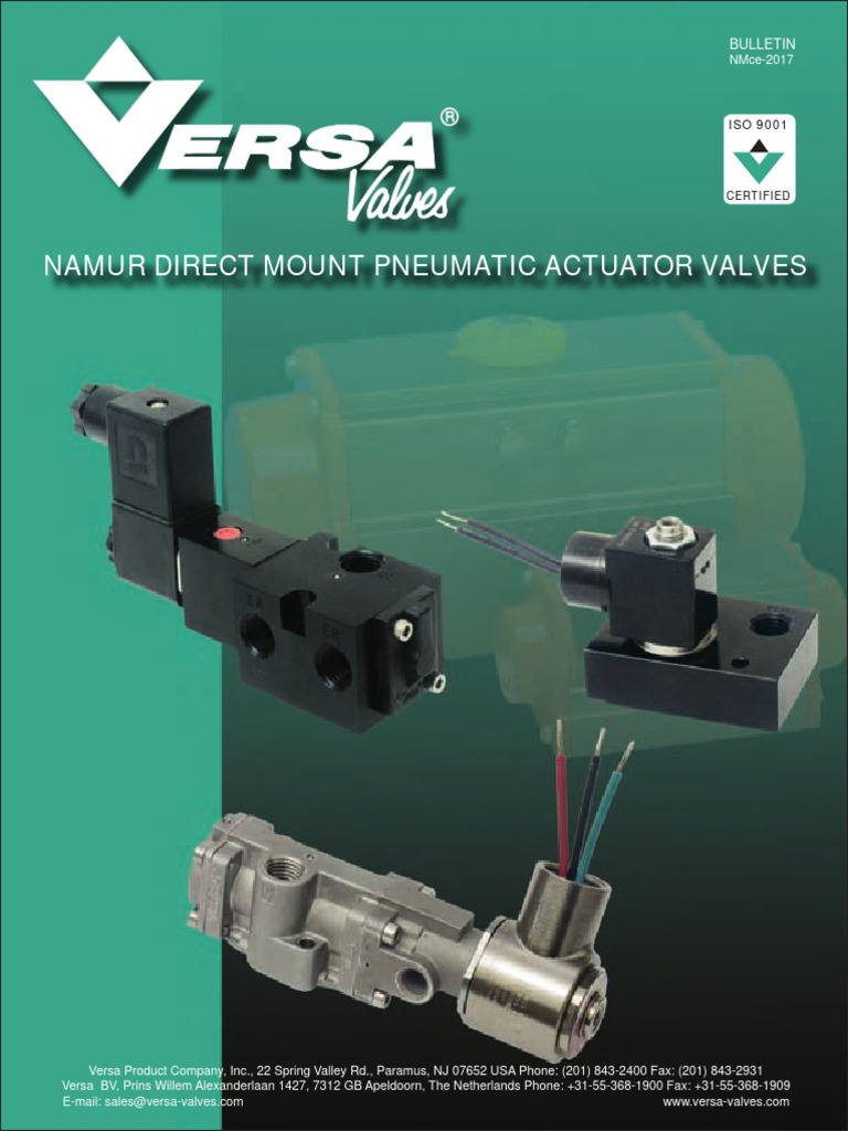 Versa-NAMUR-direct-mount-pneumatic-actuator-valves | PDF | Valve ...