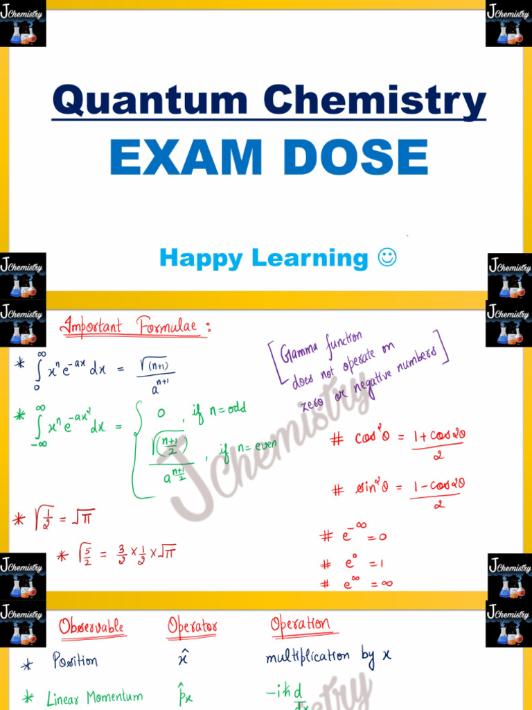 900498-872969-Quantum Chemistry Exam Dose | PDF