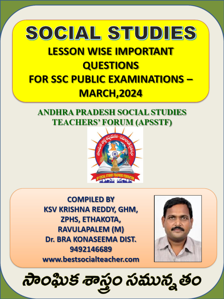 X Class Social Studies Important Questions | PDF
