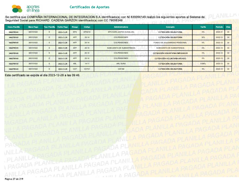 SS Richard Cadena | PDF