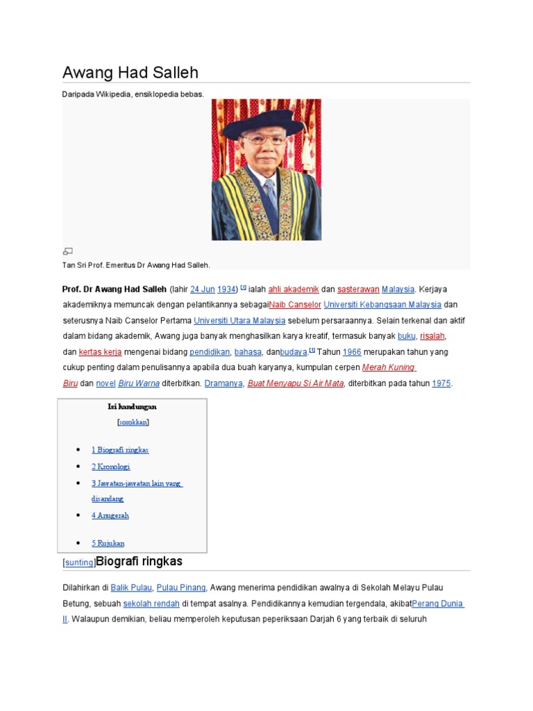 Awang Had Salleh | PDF