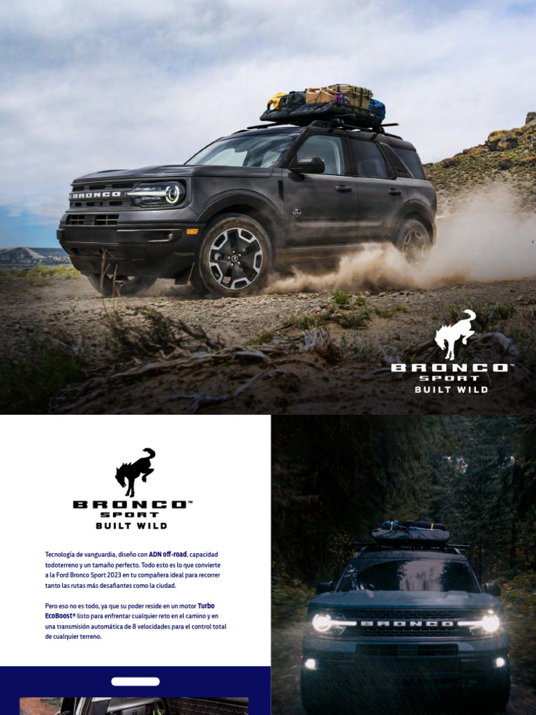Ford Centroamerica Bronco Sport 2023 Ficha Tecnica | PDF