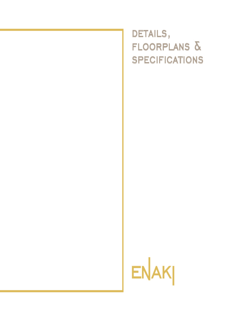Enaki Floor Plan Insert | PDF