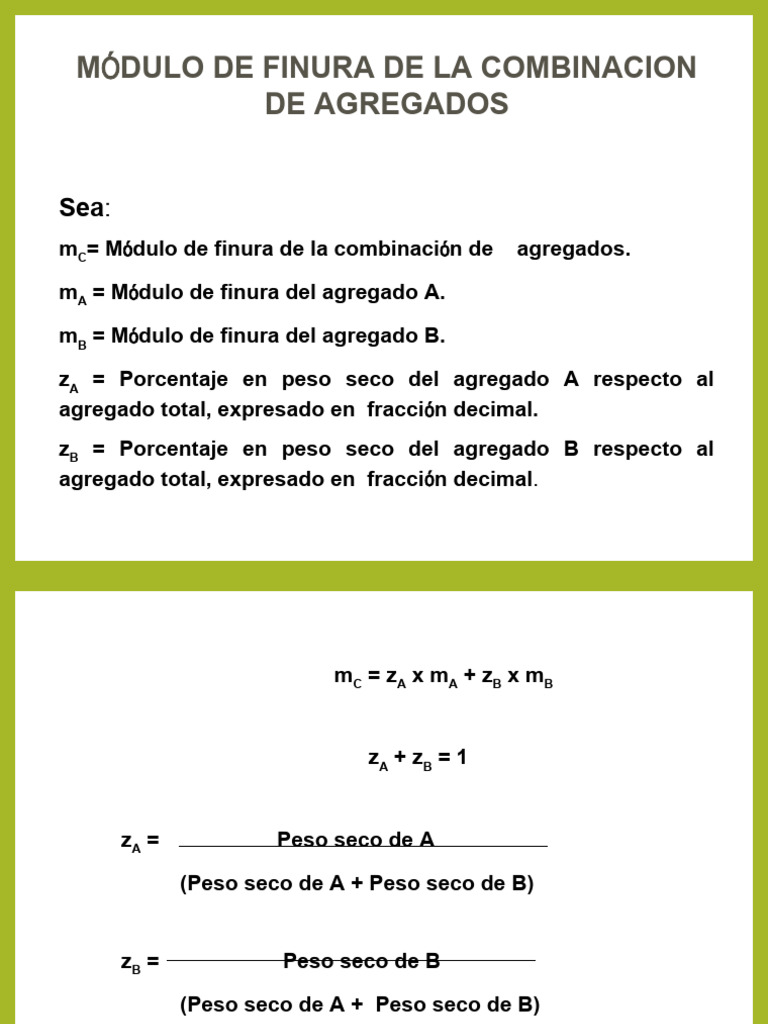 PPT MODULO Y PESO ESPECIFICO DE LA COMBINACION AGREG 1 2023 i | PDF