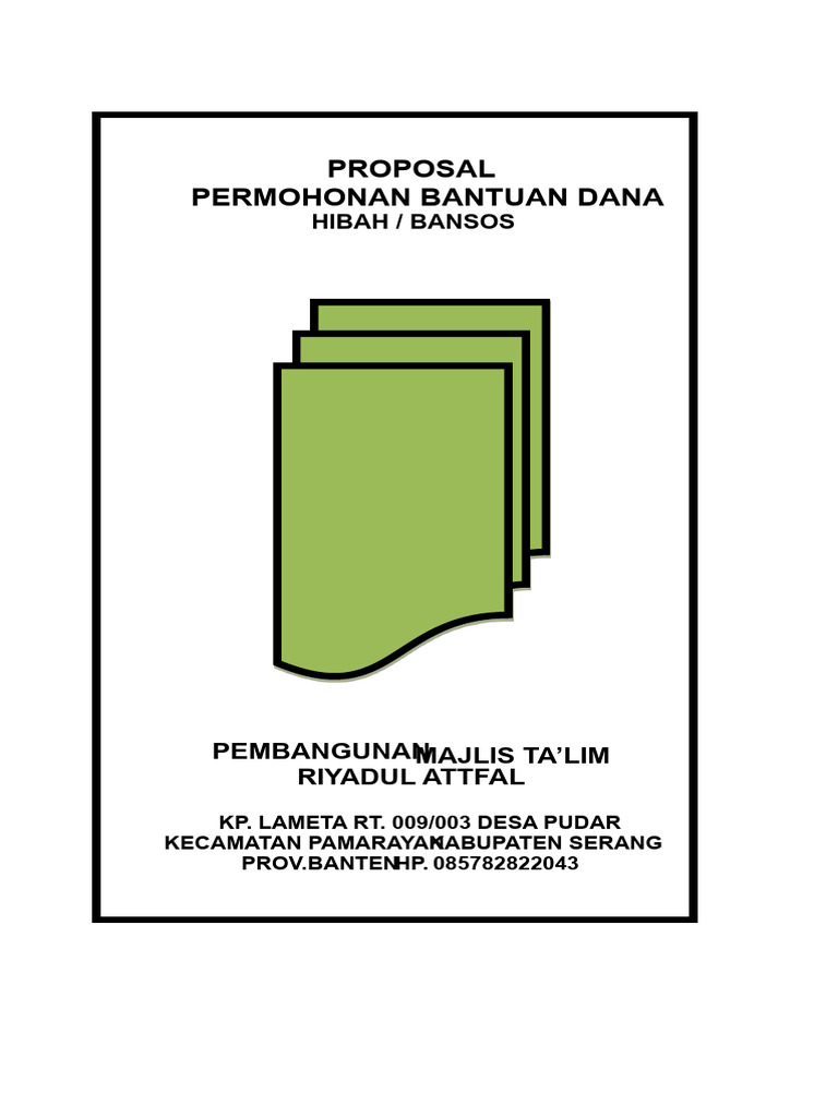Proposal Bantuan Dana Majelis Taklim | PDF