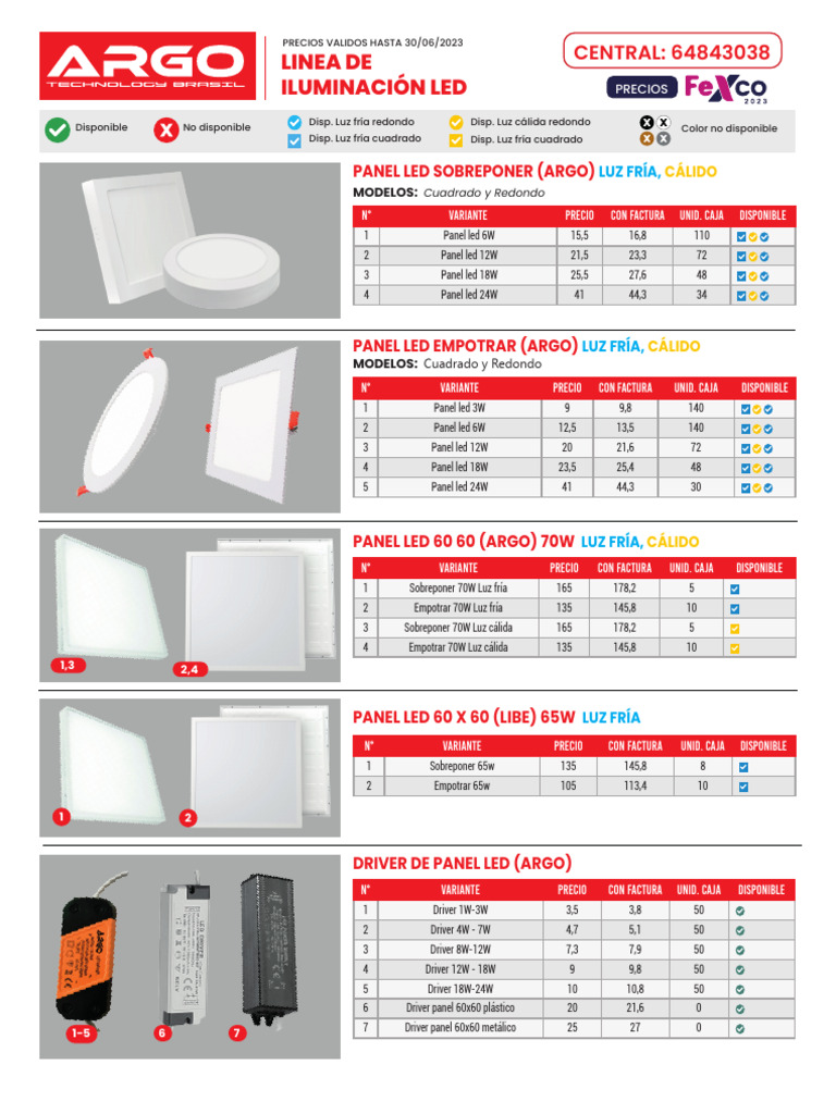Catalogo Fexco 2023 | PDF | Diodo emisor de luz | Radiación ...