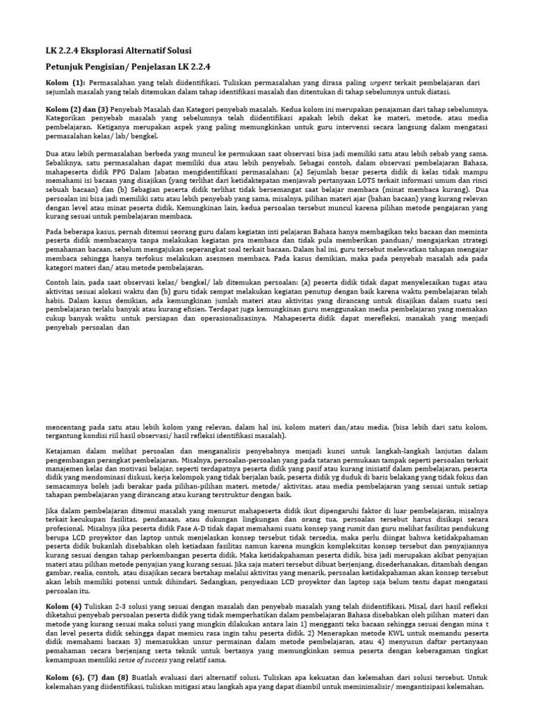 Eksplorasi Alternatif Solusi | PDF