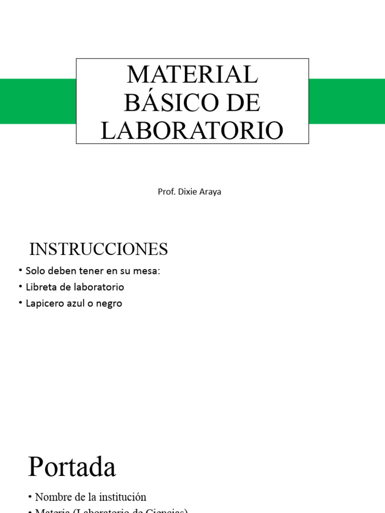 1.material Básico de Laboratorio | PDF | Laboratorios | Equipo de laboratorio