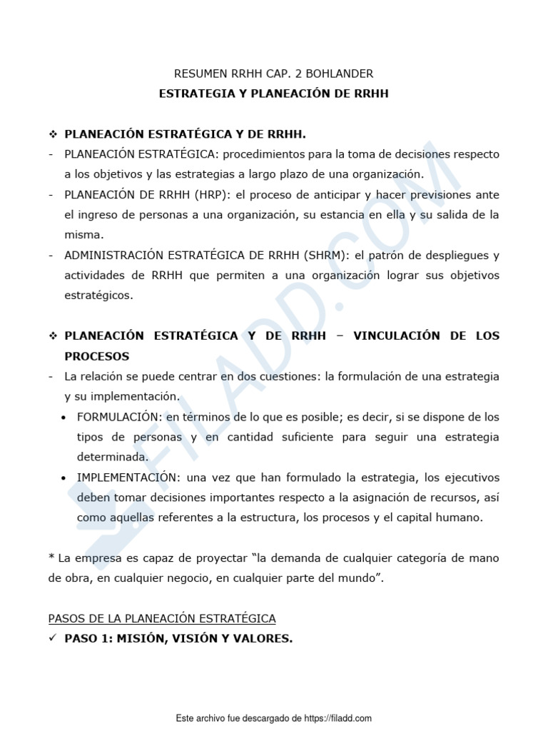 Resumen Cap 2 Bohlander | PDF