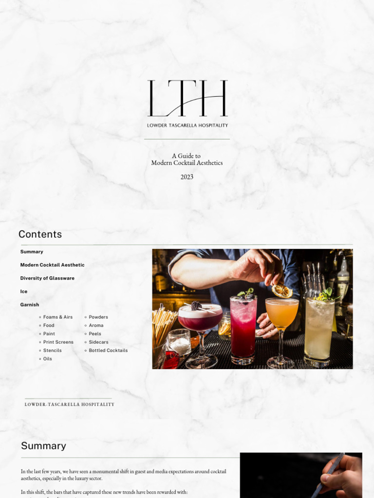 Modern Cocktail Aesthetics Guide | PDF | Cocktails | Drink