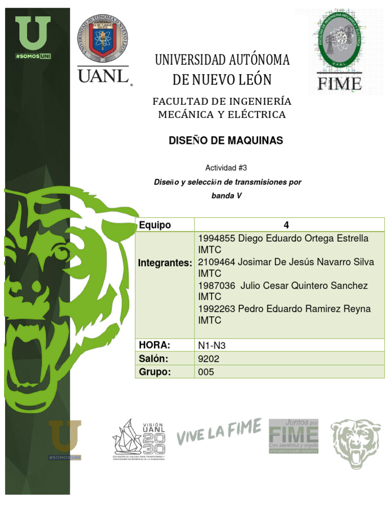 Eq4 Act3 Diseño y Selección de Transmisiones Por Banda V | PDF