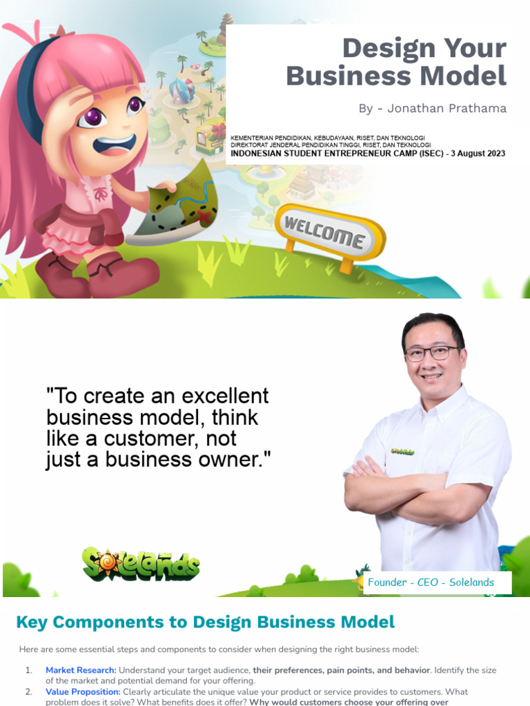 Design Your Business Model - Jonathan Prathama - Solelands - 03 Aug ...